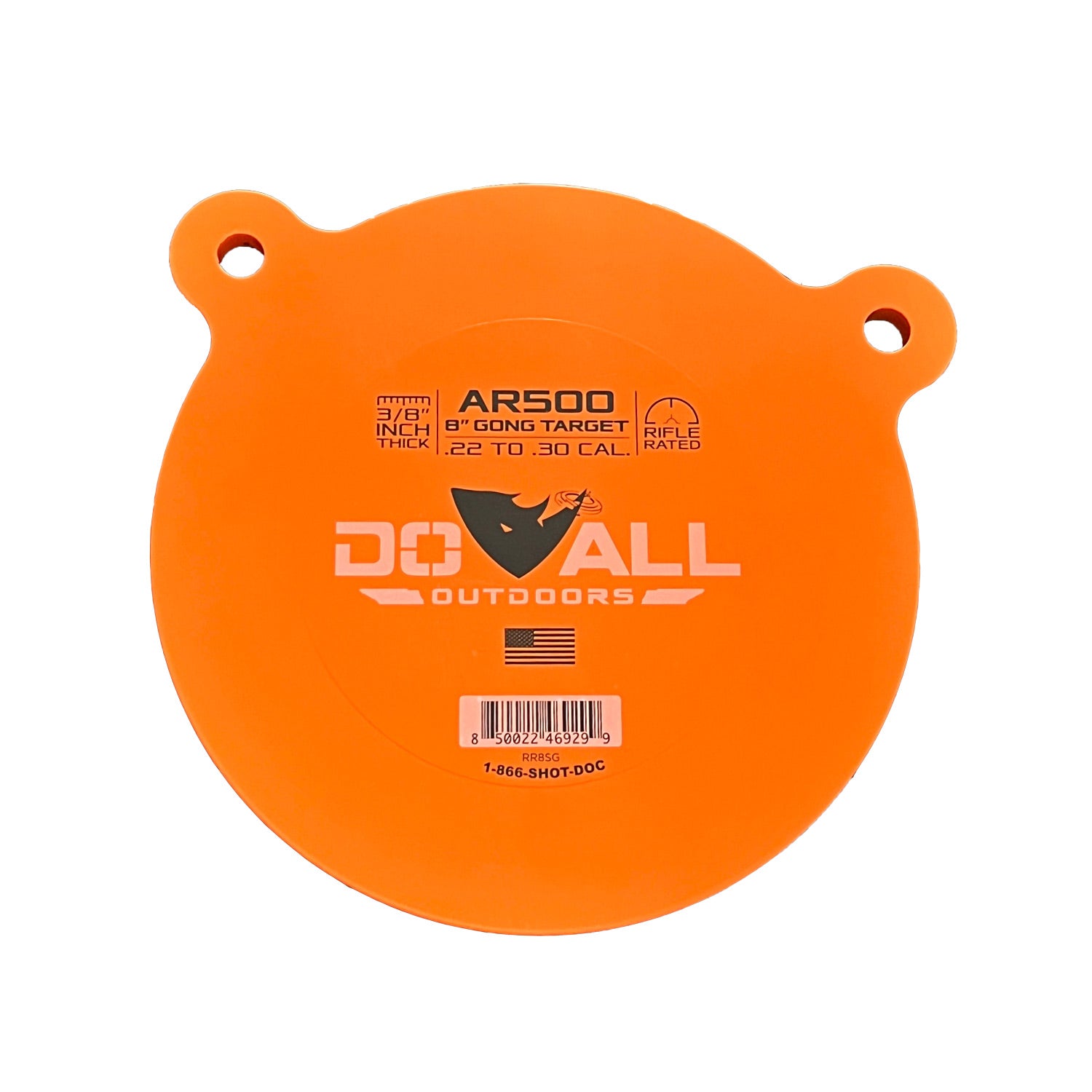 8" Rifle Gong | AR500 Steel Targets | Do All Outdoors